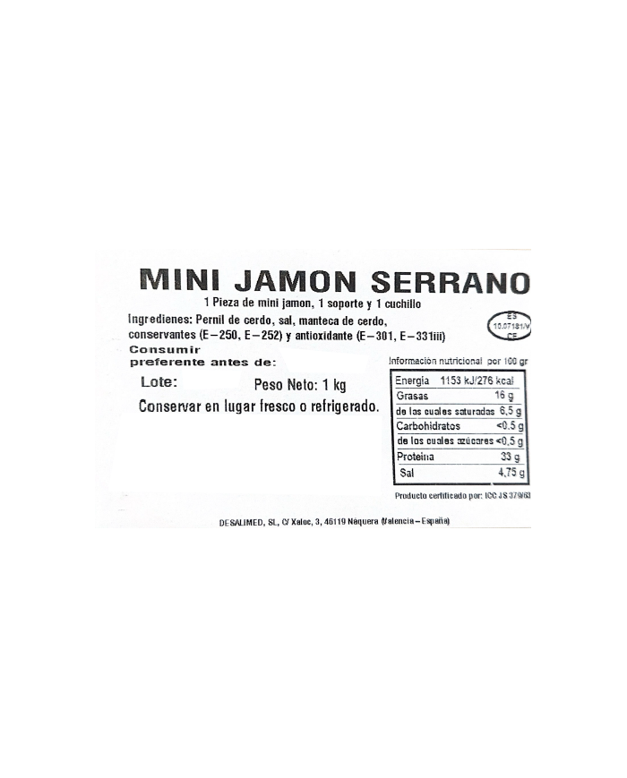 LOTE MINI JAMÓN
